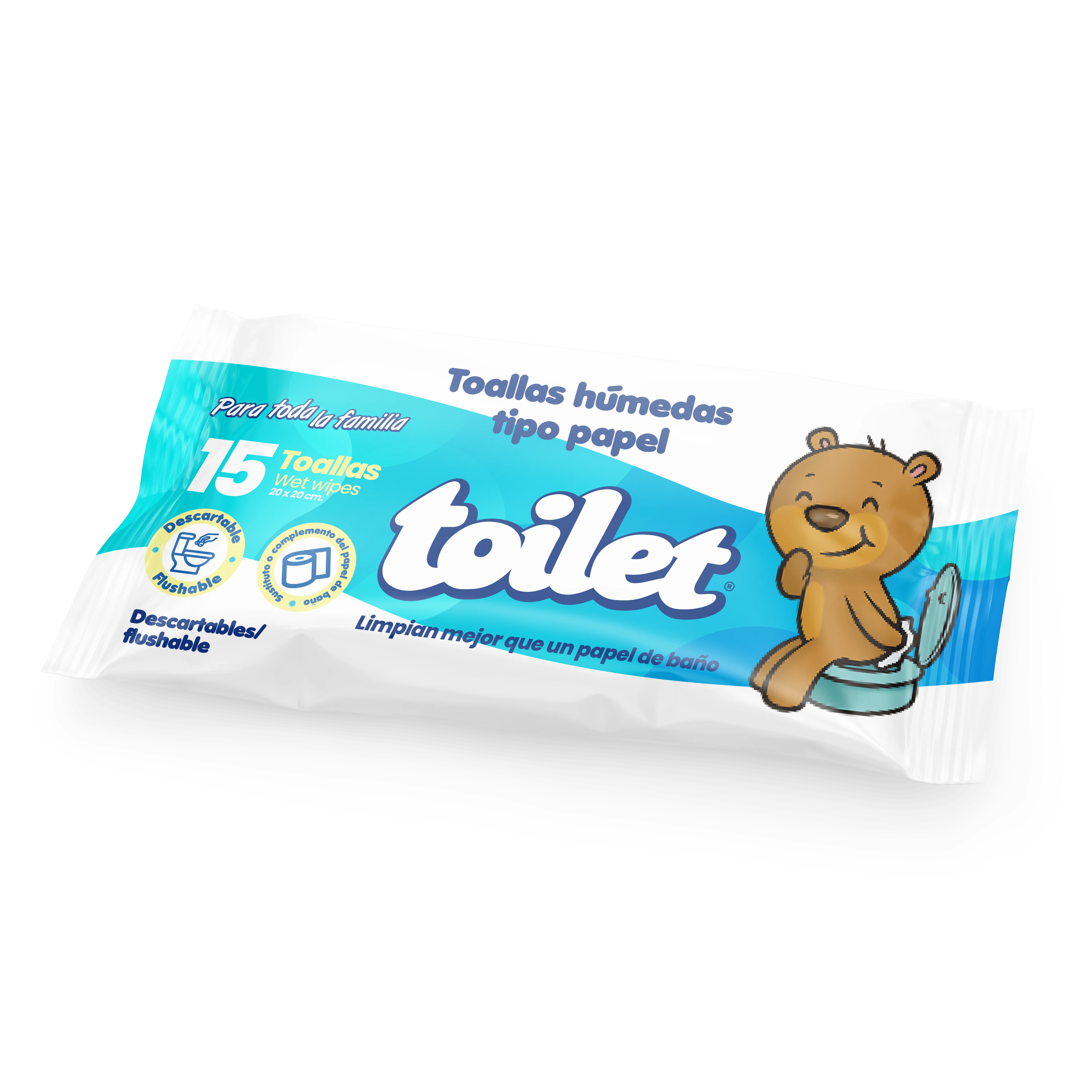 24Pack Toallas Toilet Bolsillo - Tienda Absortex
